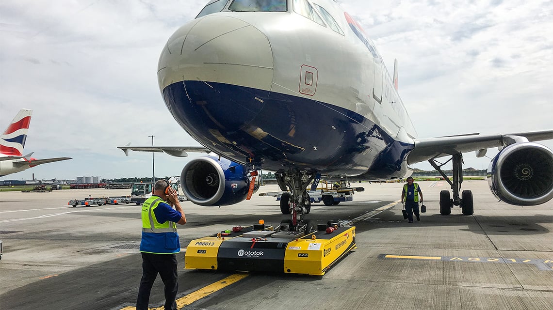 Mototok Aircraft Tugs: Electric, Towbarless, Remote-Controlled