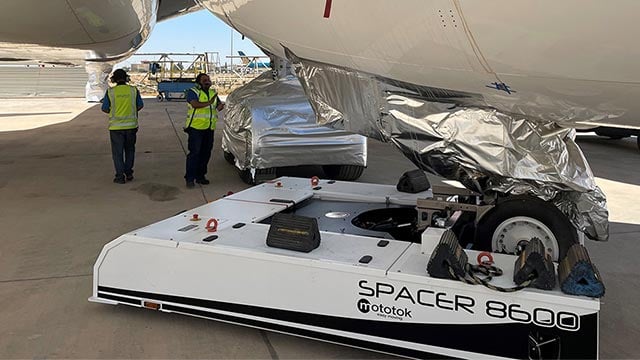 Mototok Aircraft Tugs: Electric, Towbarless, Remote-Controlled